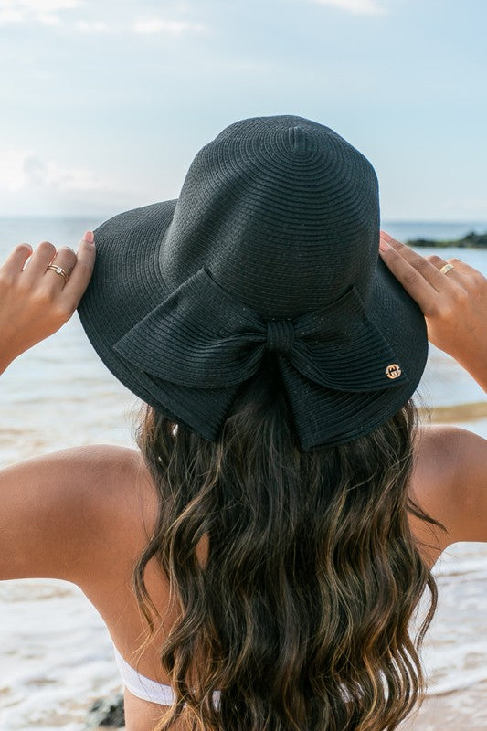 TEEK - Bow Back Straw Bucket Hat - TEEK