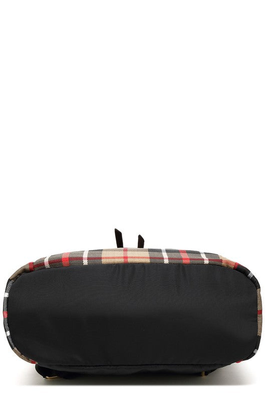 TEEK - MKF Collection Nishi Plaid Backpack - TEEK