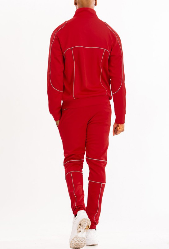 TEEK - Mens Reflective Piping Track Set - TEEK